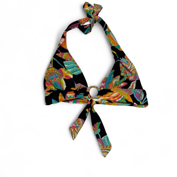 Trina Turk | Swim | Trina Turk Bikini Top Xs Small Halter Psychedelic ...